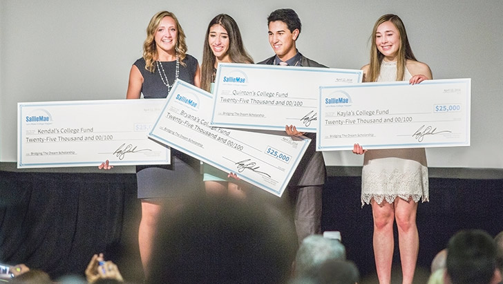 Sallie Mae awards 4 students scholarship money